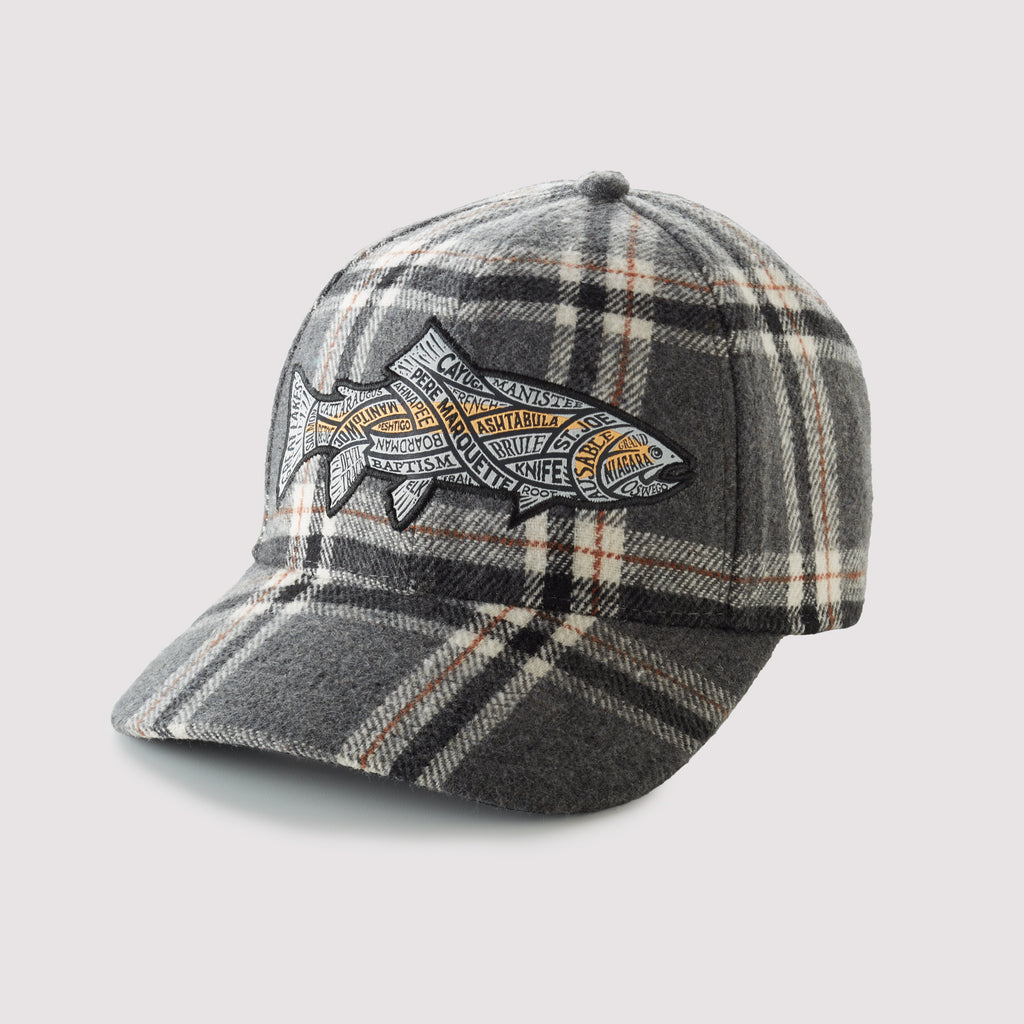 Great Lakes Rivers Steelhead - Plaid Snapback Hat – ShopMcfly
